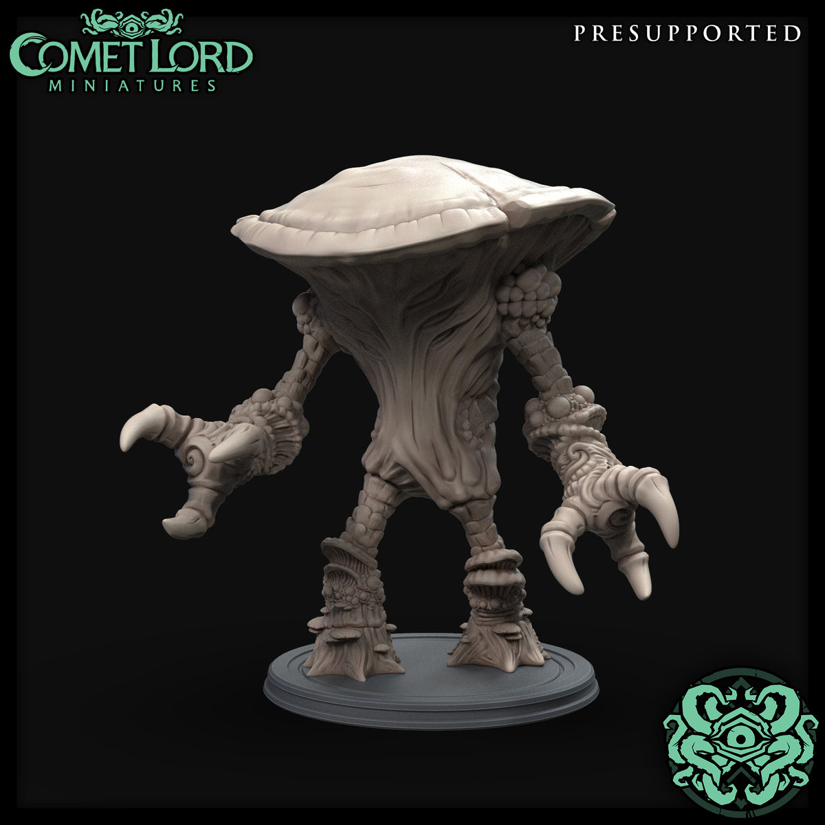 Myconid Behemoth & Myconid - Digital Version - Comet Lord Miniatures