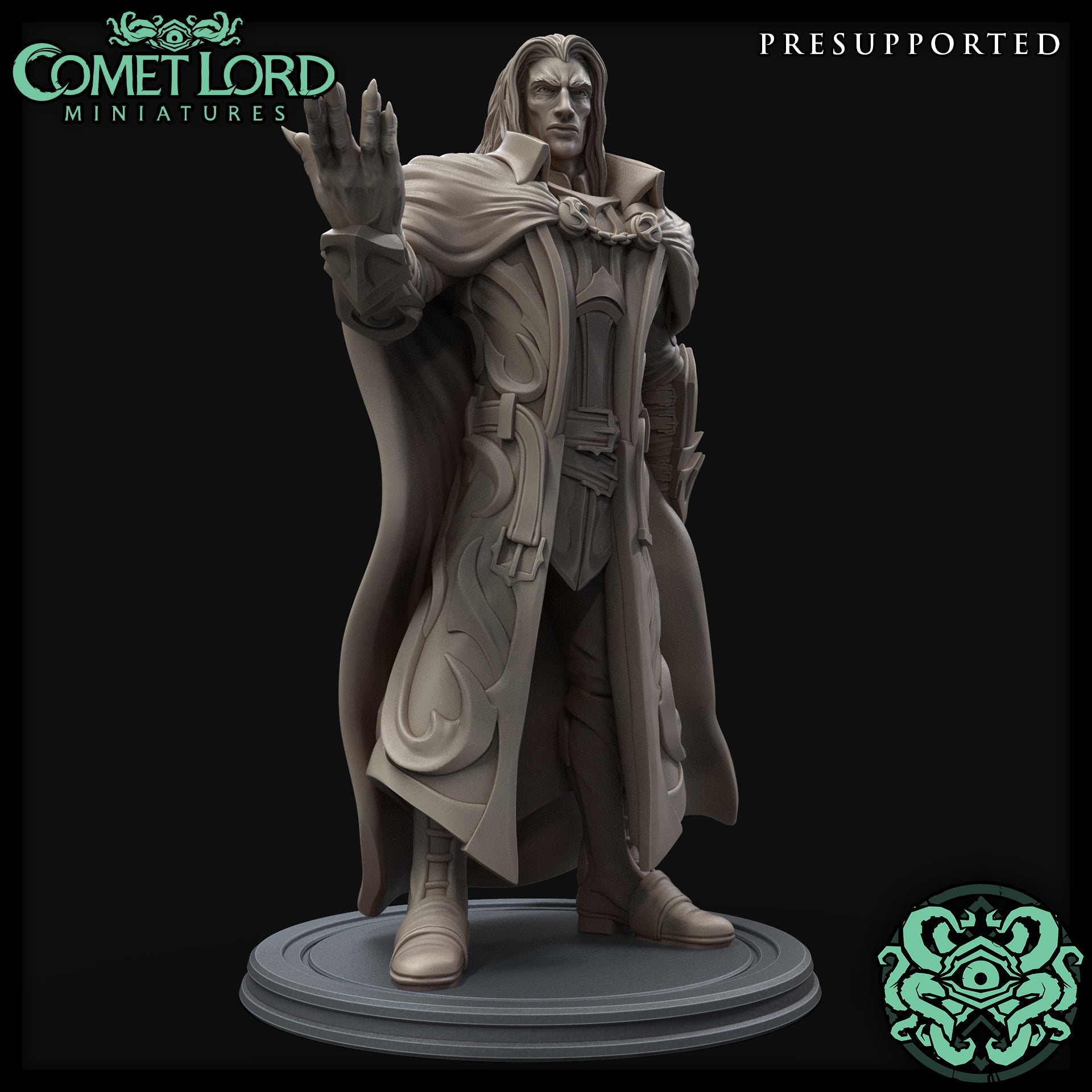 Viktor, The Ancient Vampire Lord - Digital Version - Comet Lord Miniatures