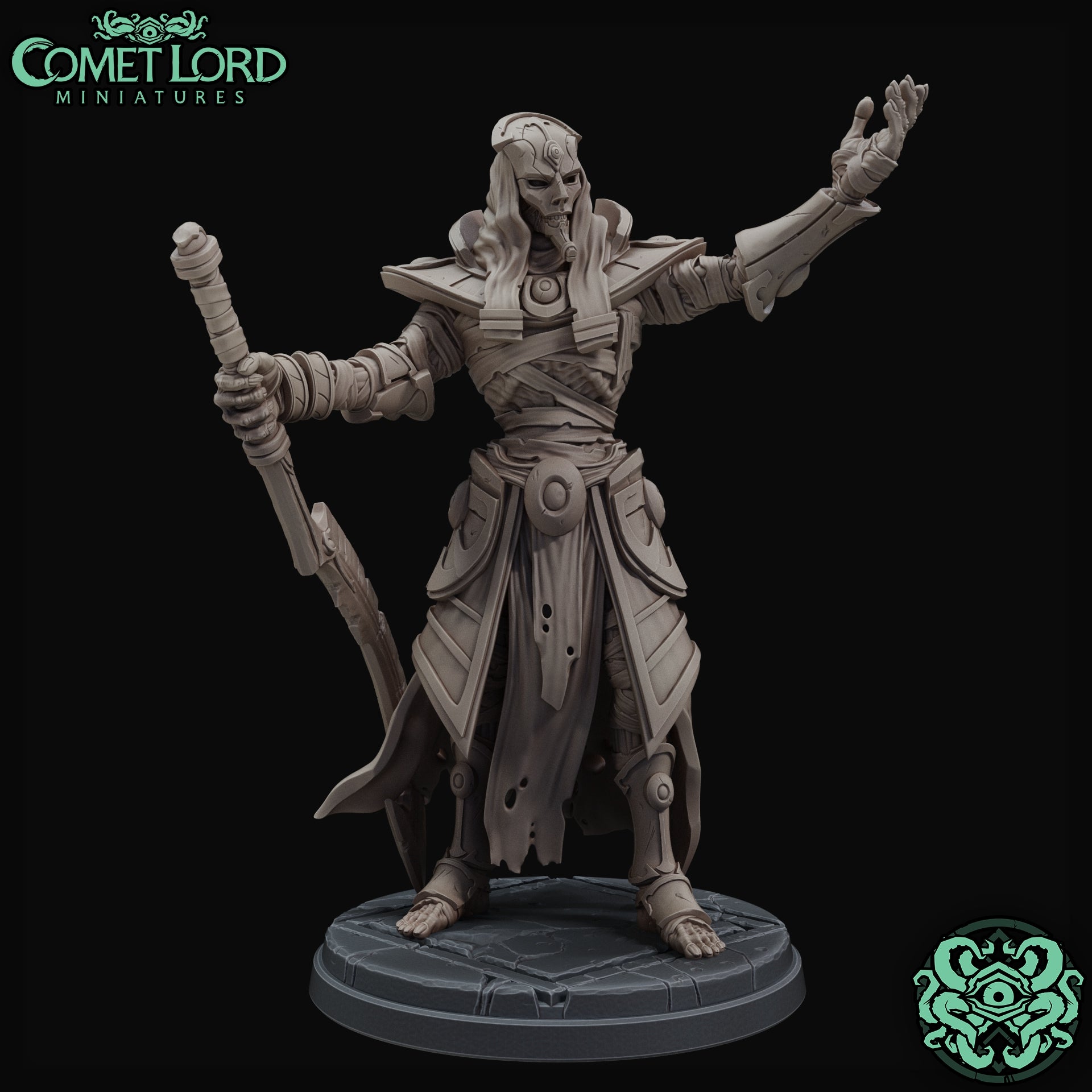 Aurekesh, The Mummy Lord - Comet Lord Miniatures