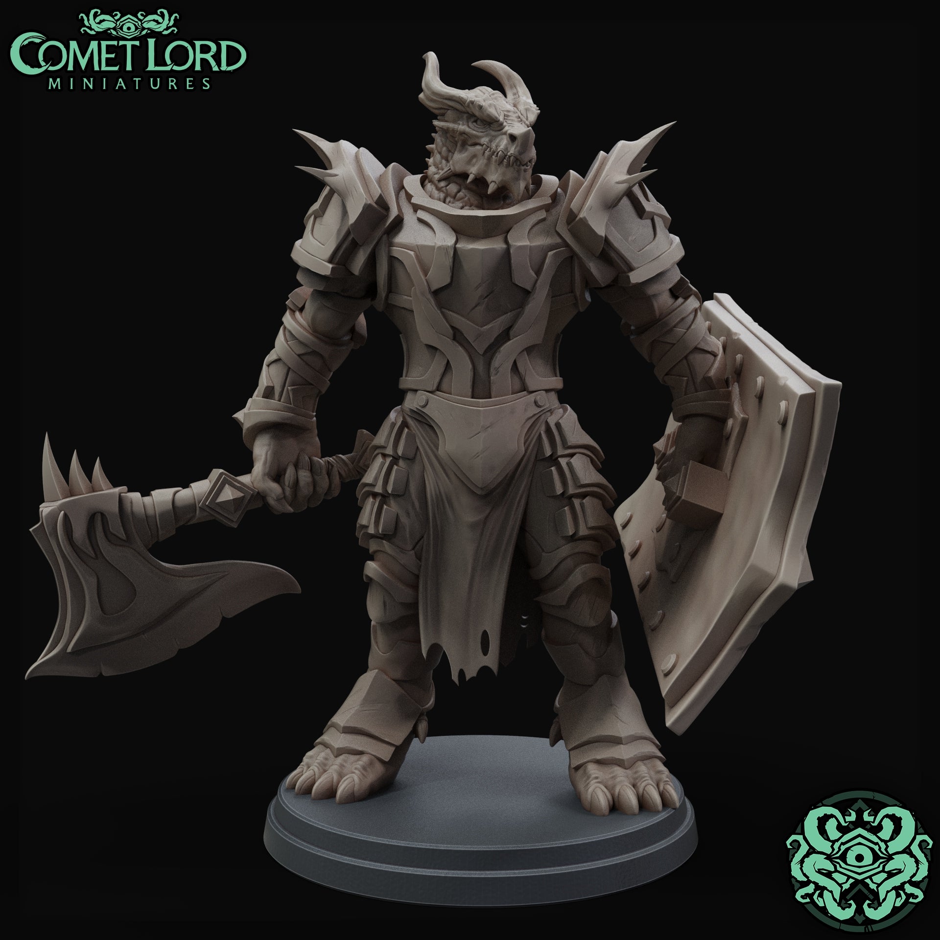 Vreth, The Dragonborn Hero - Digital Version - Comet Lord Miniatures