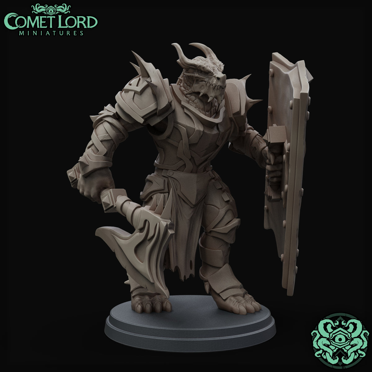 Vreth, The Dragonborn Hero - Digital Version - Comet Lord Miniatures