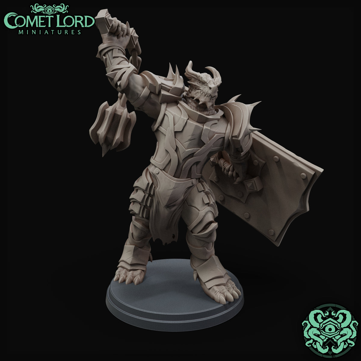 Vreth, The Dragonborn Hero - Digital Version - Comet Lord Miniatures