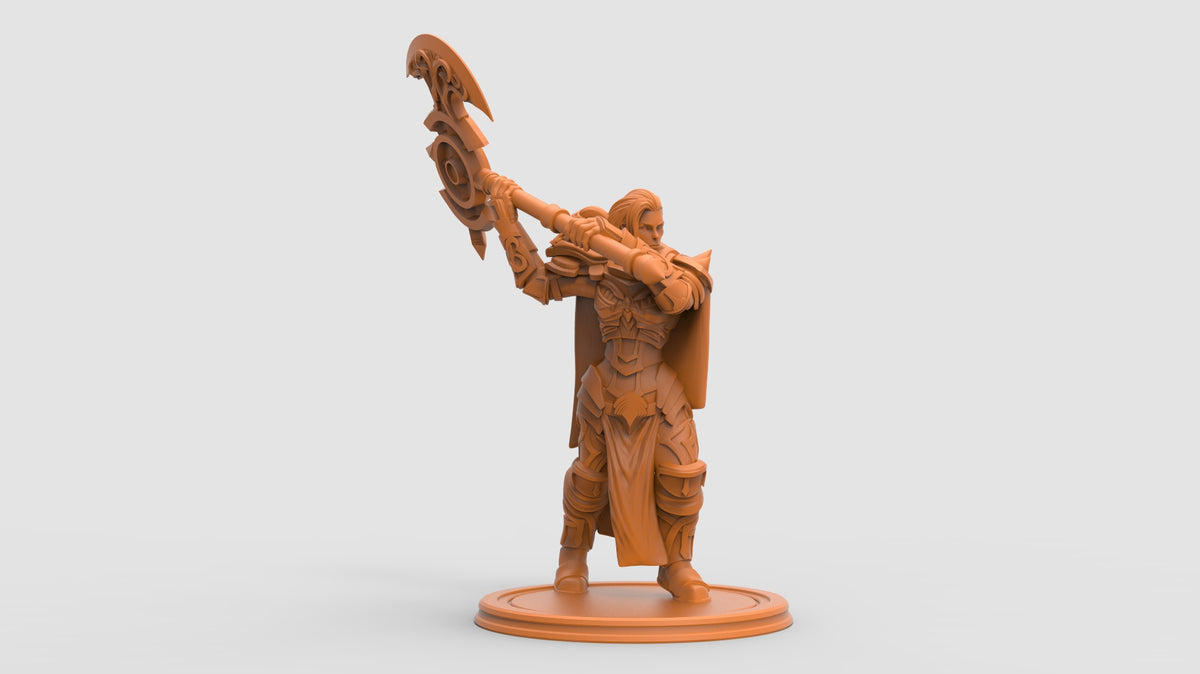 Valeria, Dhampir Monster Slayer - Digital Version - Comet Lord Miniatures